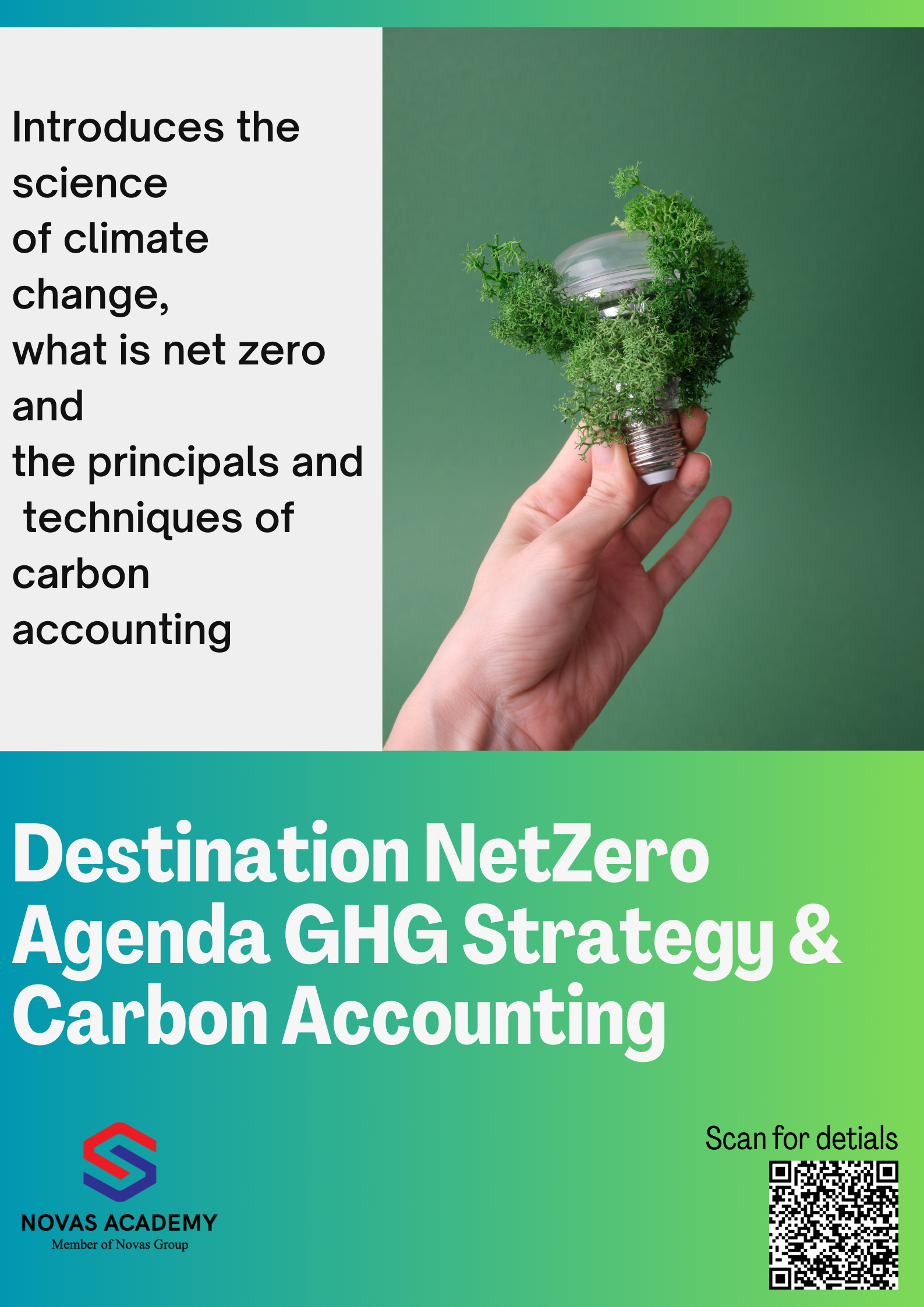 Destination NetZero Agenda GHG Strategy & Carbon Accounting – Novas Academy