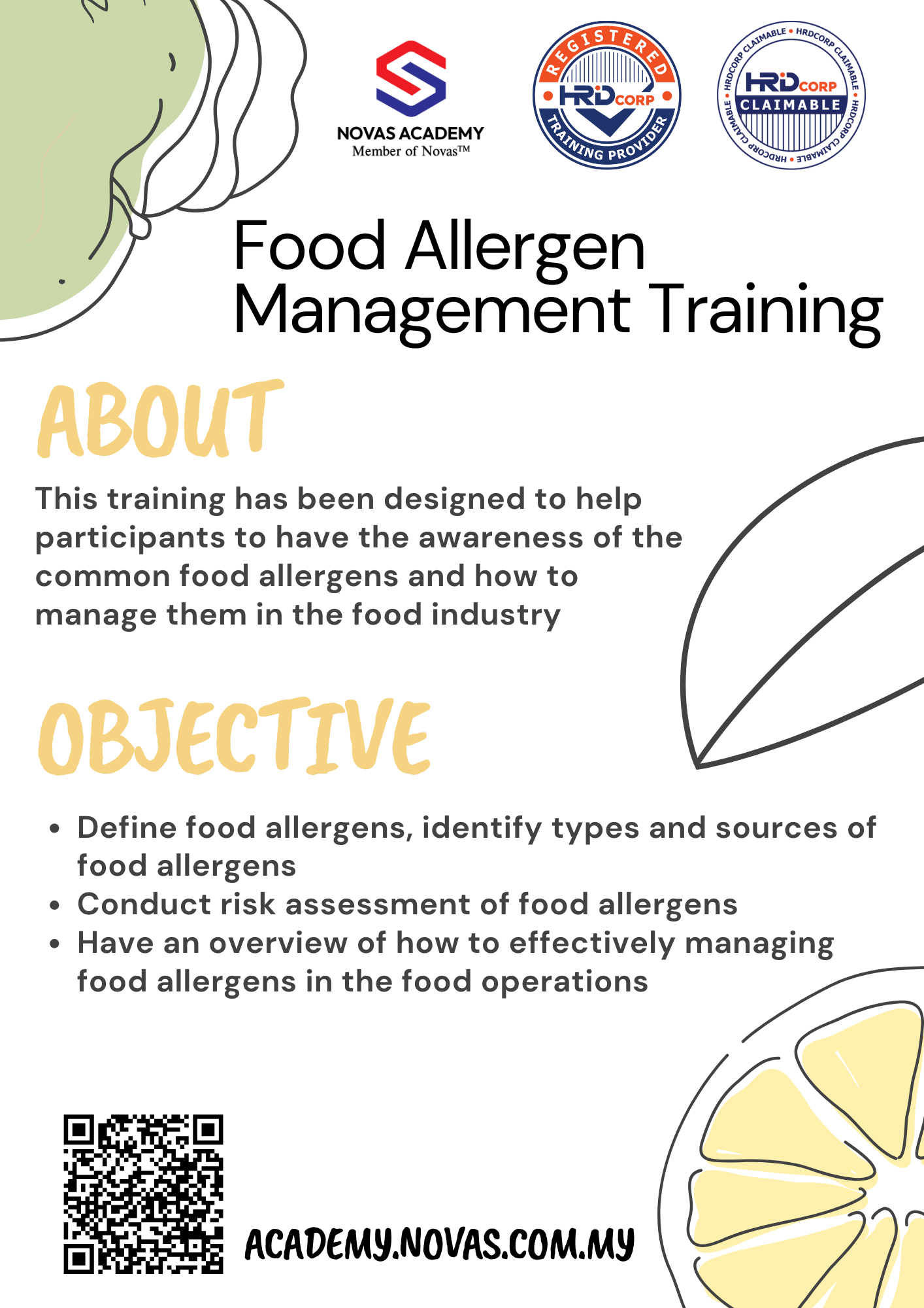 Food Allergen Management Training – Novas Academy